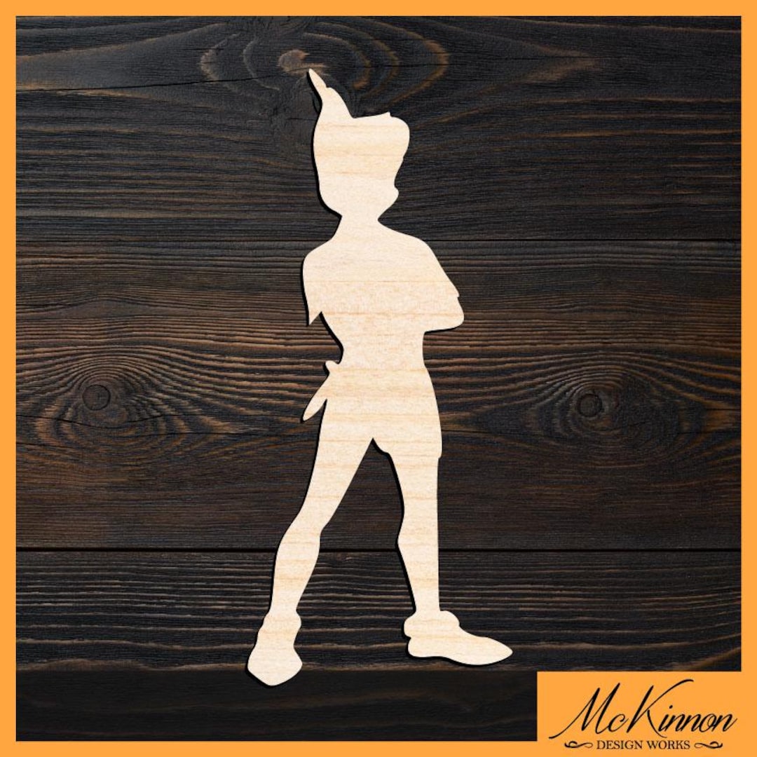 Peter Pan Wood Cutout, Unfinished Disney Character Shape - Etsy Australia