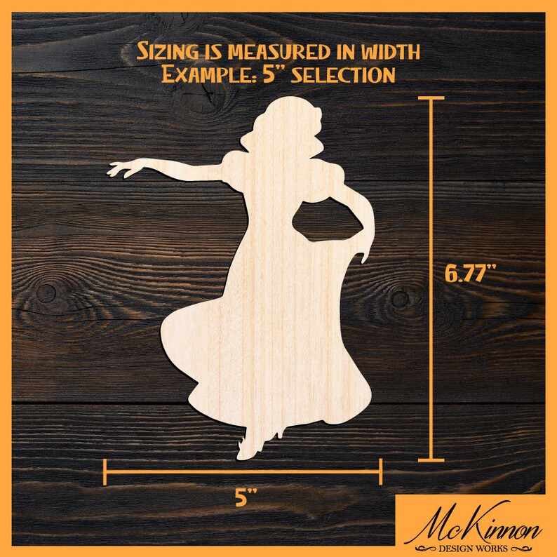 Snow White Cutout, Disney Laser Cut Unfinished Wood Shapes, Disney ...