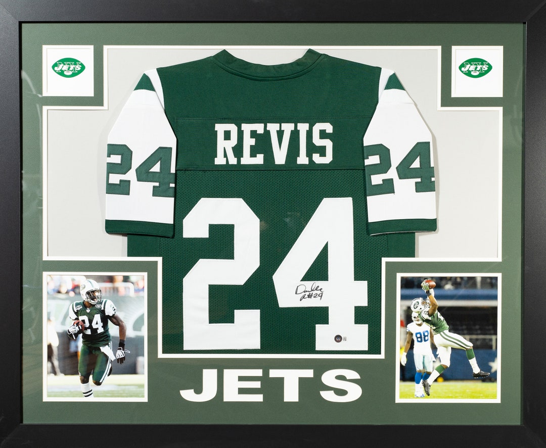 Darelle Revis Autographed, Professionally Framed, New York Jets Jersey ...