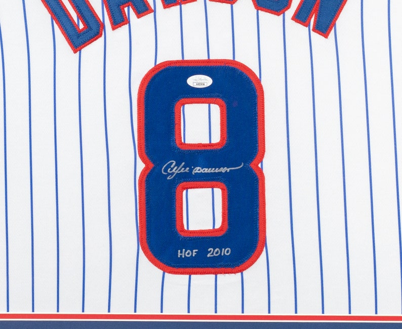 Andre Dawson Autographed, Professionally Framed, Chicago Cubs Jersey ...