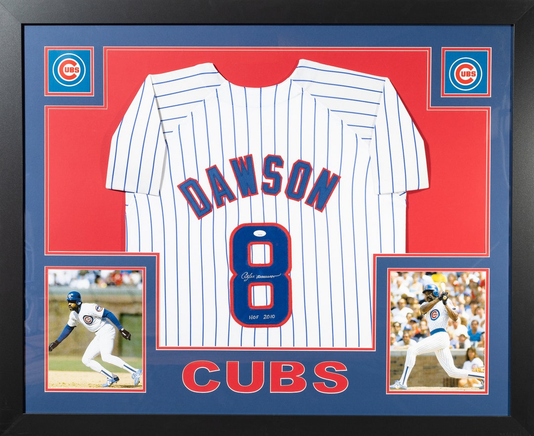 Andre Dawson Autographed, Professionally Framed, Chicago Cubs Jersey ...