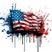 Tattered American Flag Png | Melting American Flag Png | Distressed ...