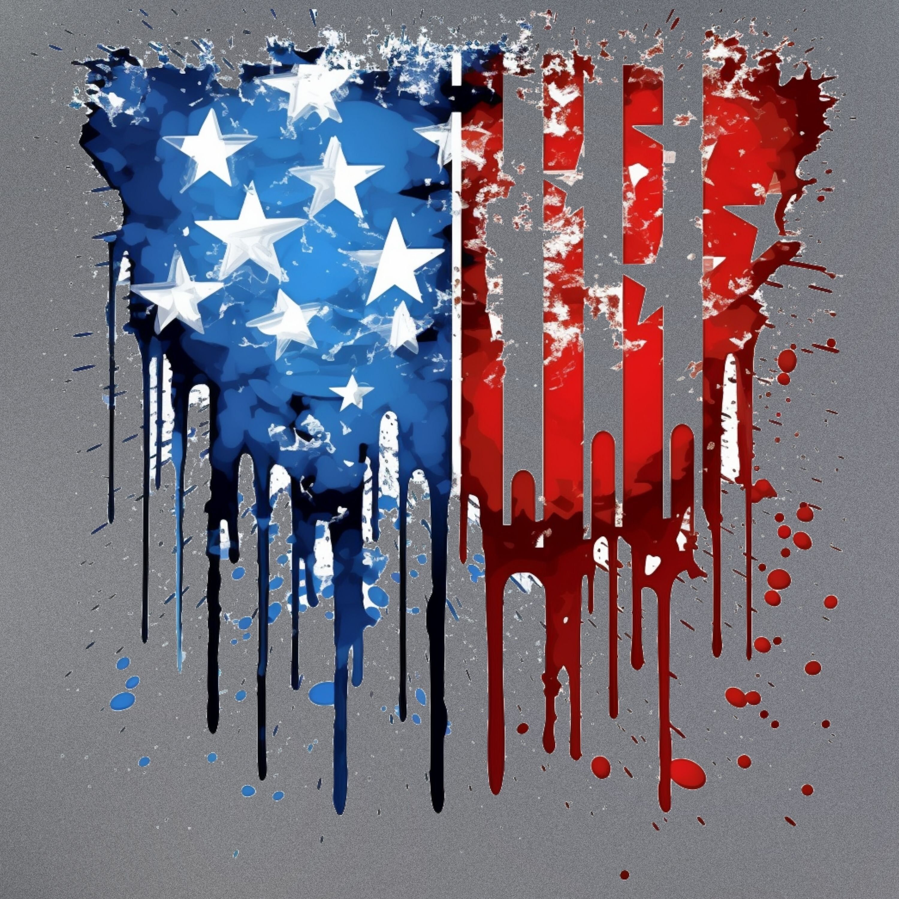 Melting American Flag Png | American Flag Png | Vector Graffiti ...