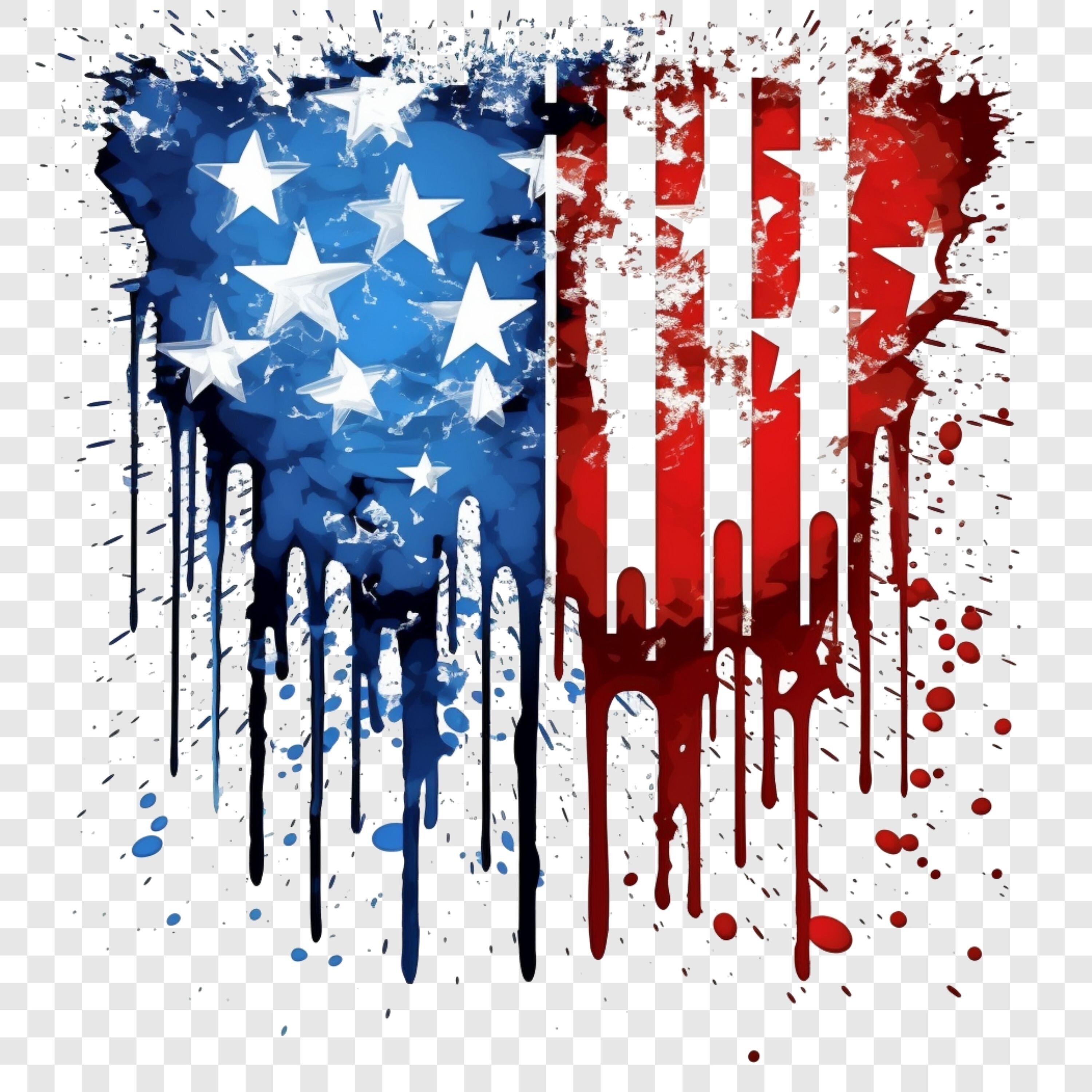 Melting American Flag Png | American Flag Png | Vector Graffiti ...