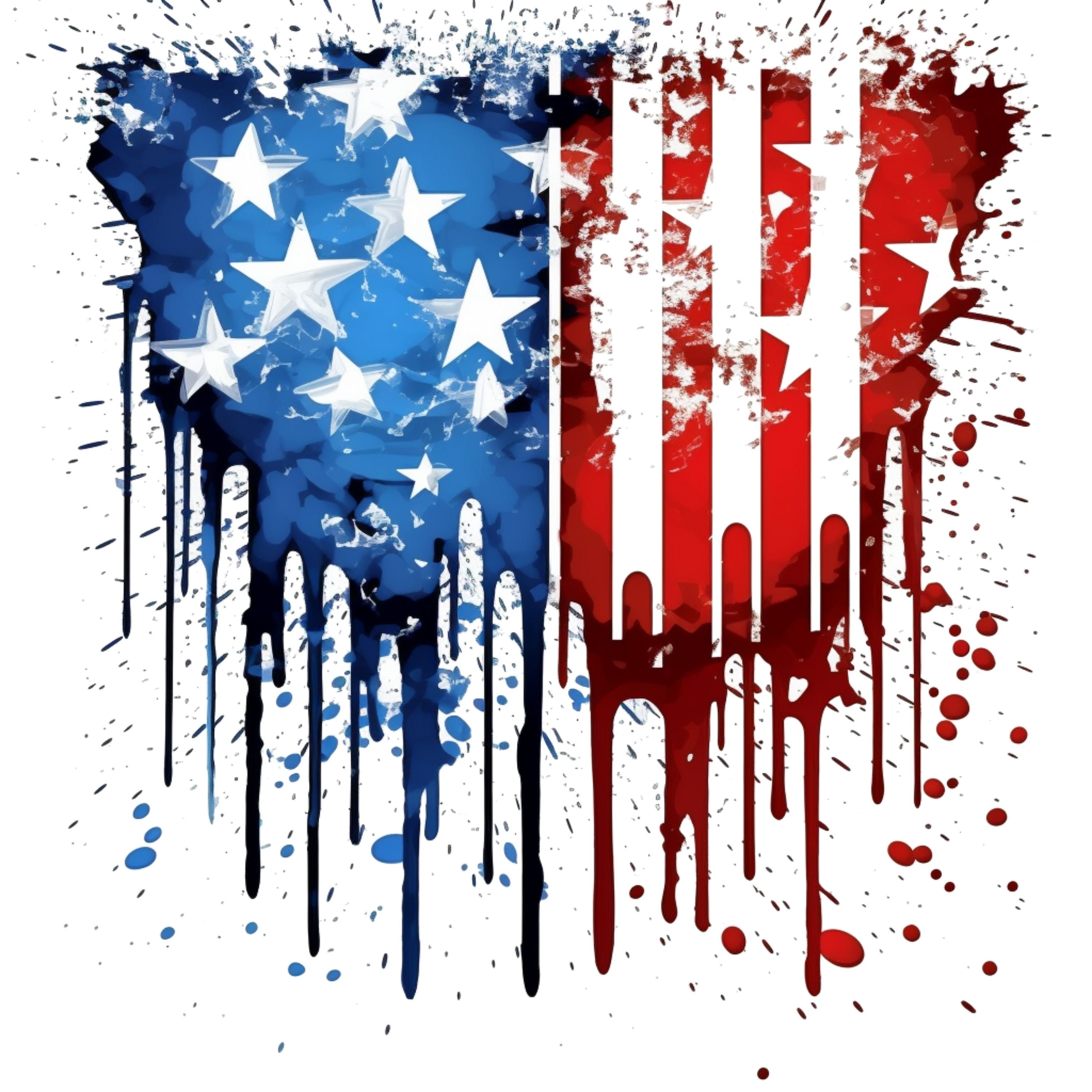 Melting American Flag Png | American Flag Png | Vector Graffiti ...