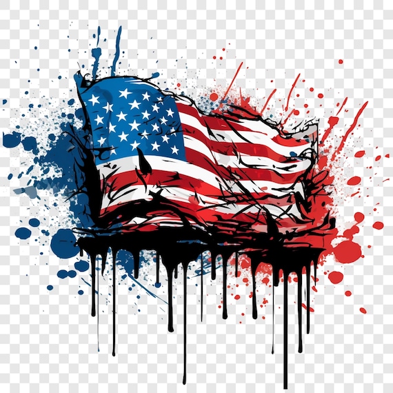 Tattered American Flag Clip Art