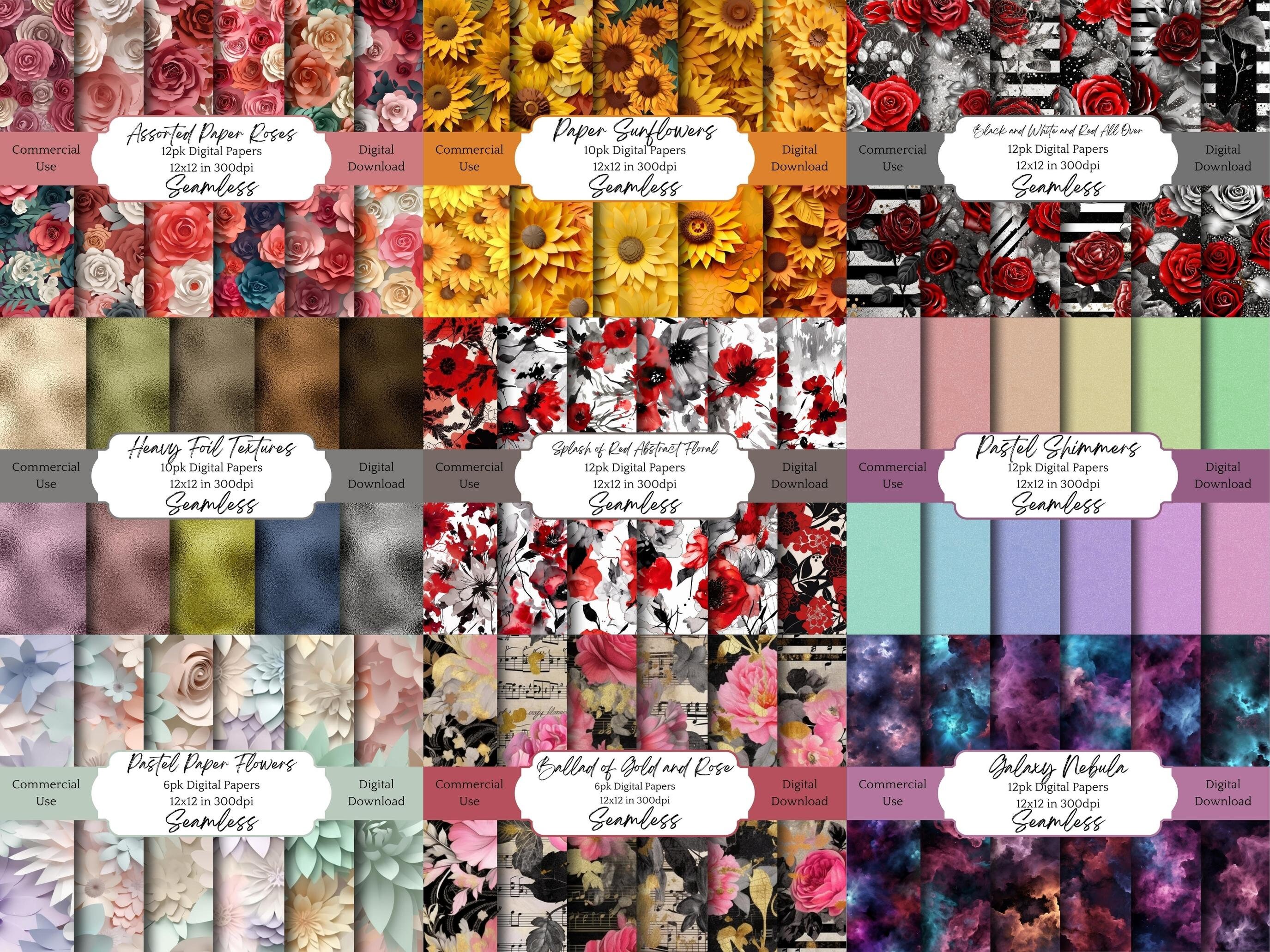 WHOLE SHOP Seamless Paper Pack Bundle Instant Digital Download - Etsy