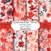 Paper Pack Red and Pink Floral Instant Digital Download Tiled Seamless ...