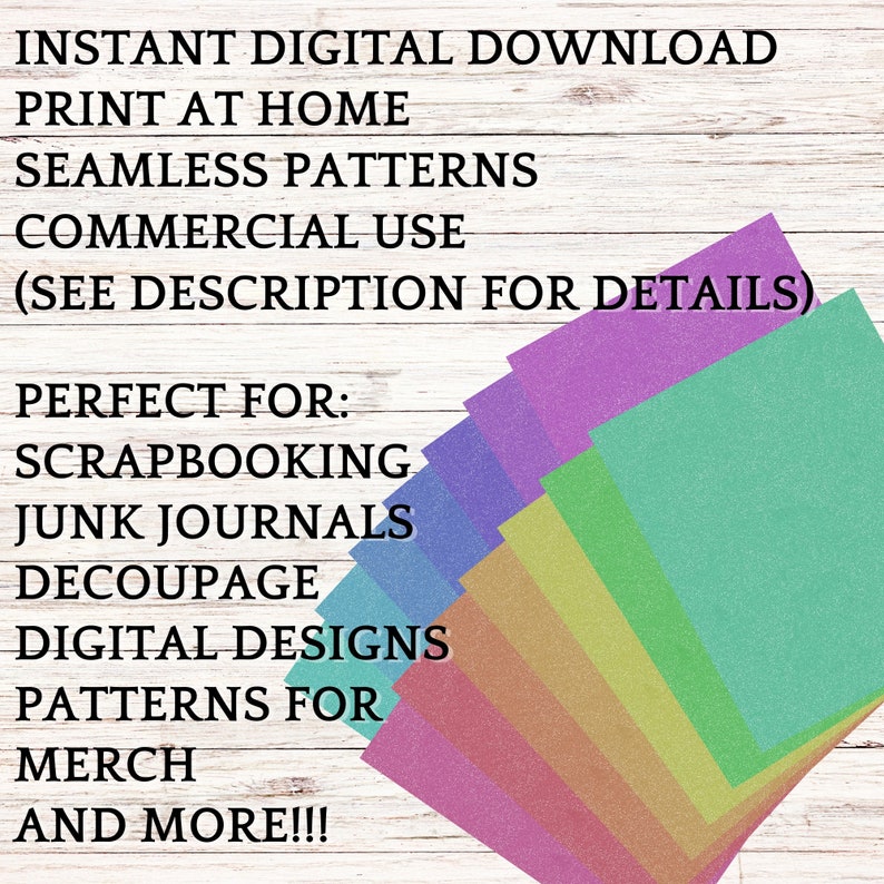 Paper Pack Shine Bright Shimmers Instant Digital Download Tiled ...
