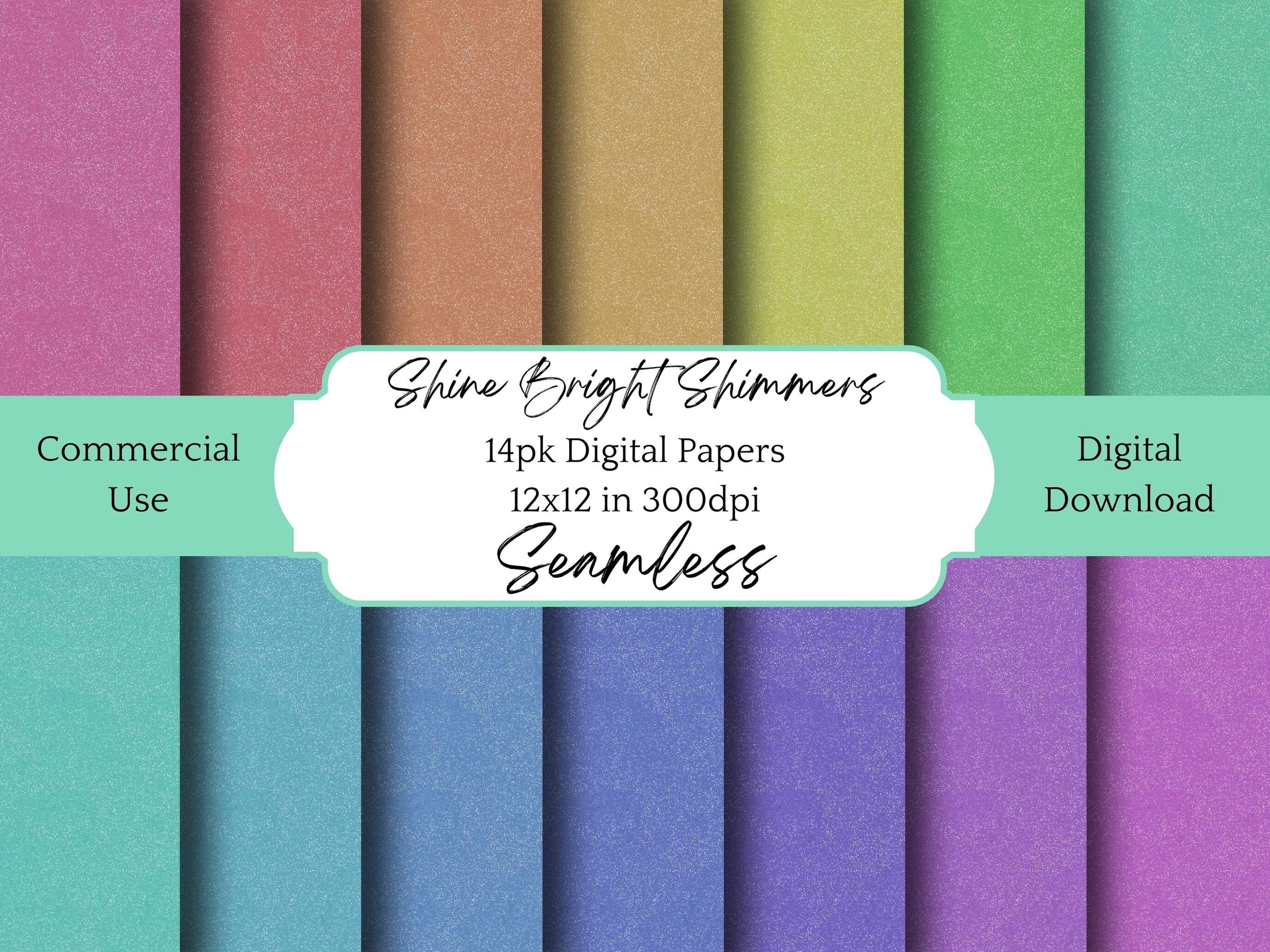 Paper Pack Shine Bright Shimmers Instant Digital Download Tiled ...