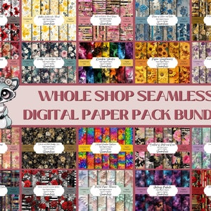 WHOLE SHOP Seamless Paper Pack Bundle Instant Digital Download - Etsy