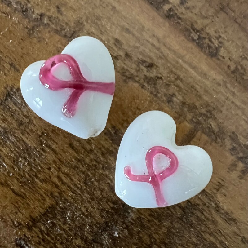 Pink Ribbon Beads - Etsy