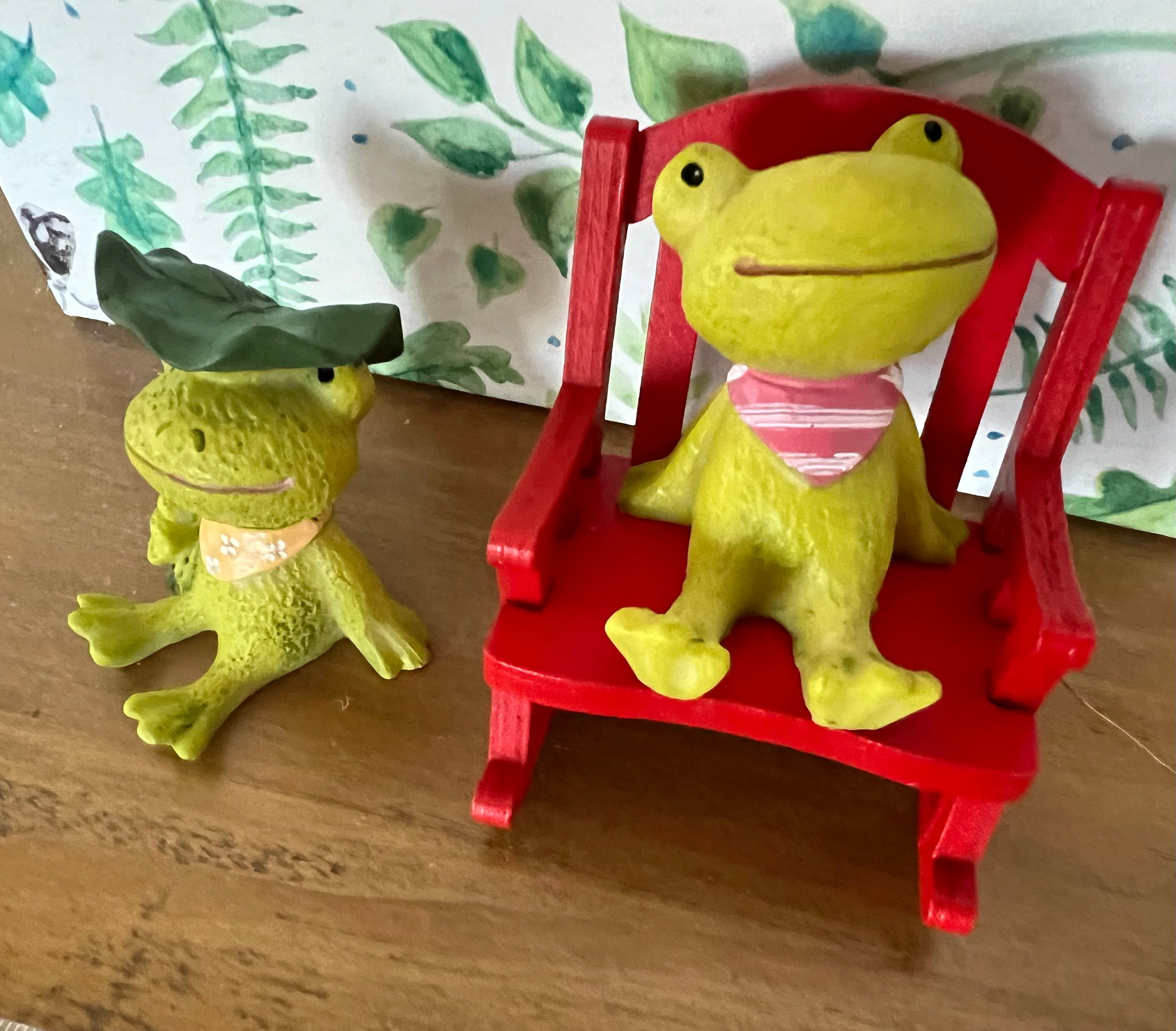 Frog in Rocking Chair, Desk Pet, Desk Friend, Cute Frog Decor - Etsy