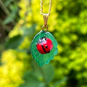 Ladybug Necklace, Gift for Her. - Etsy