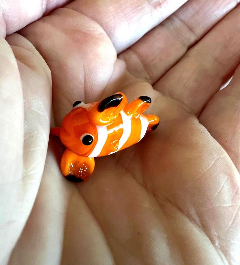 Glass Pufferfish and Friends Figurine, Blown Murano Style Art Glass - Etsy