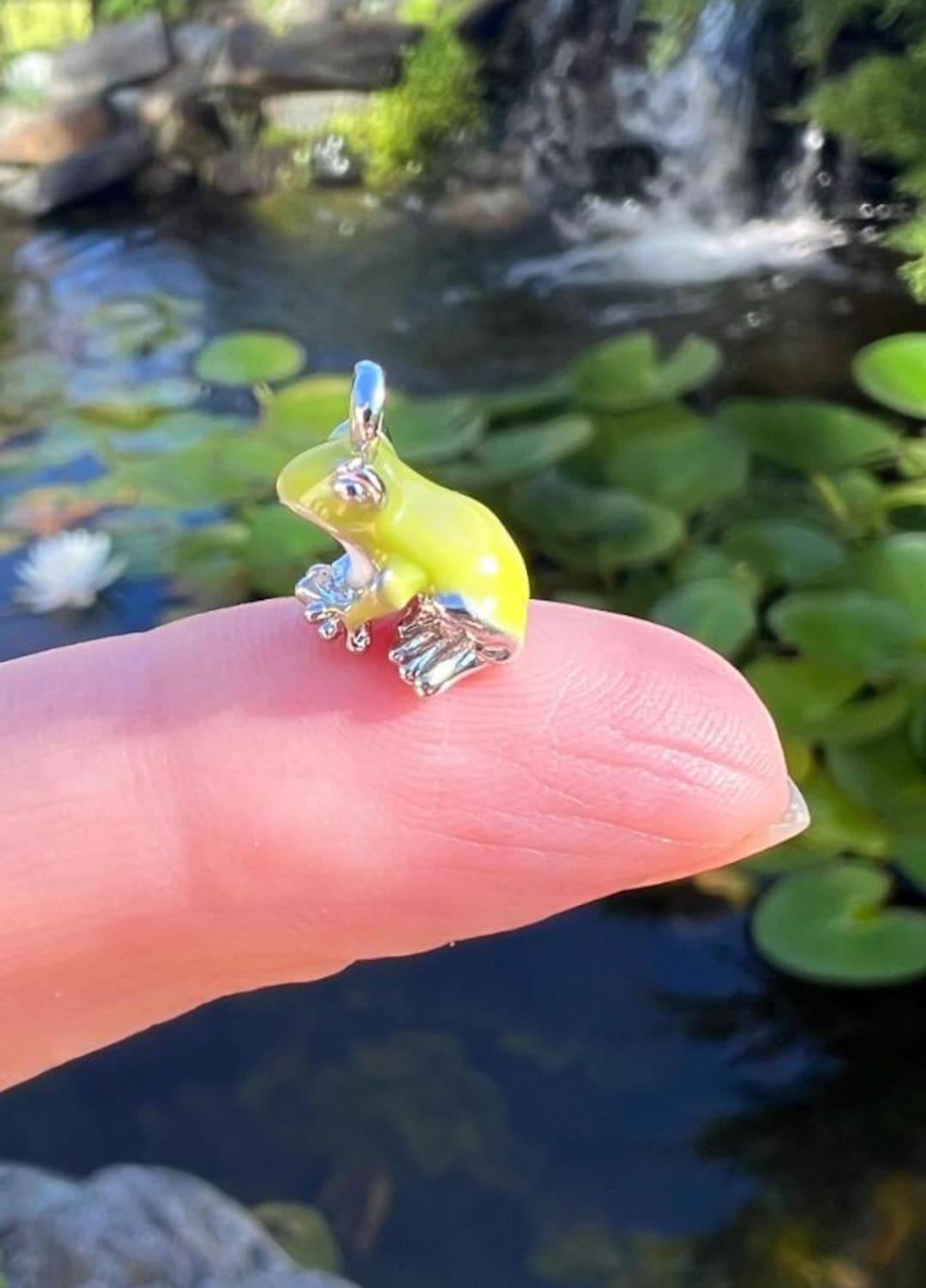 Tiny 3D Green Enamel Frog Charm: Miniature DIY Jewelry Finding - Etsy