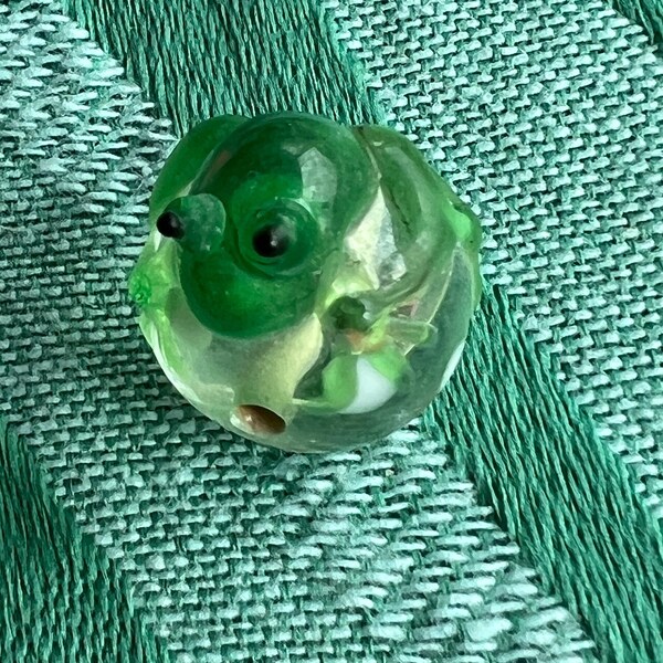 Glass Frog Bead - Etsy