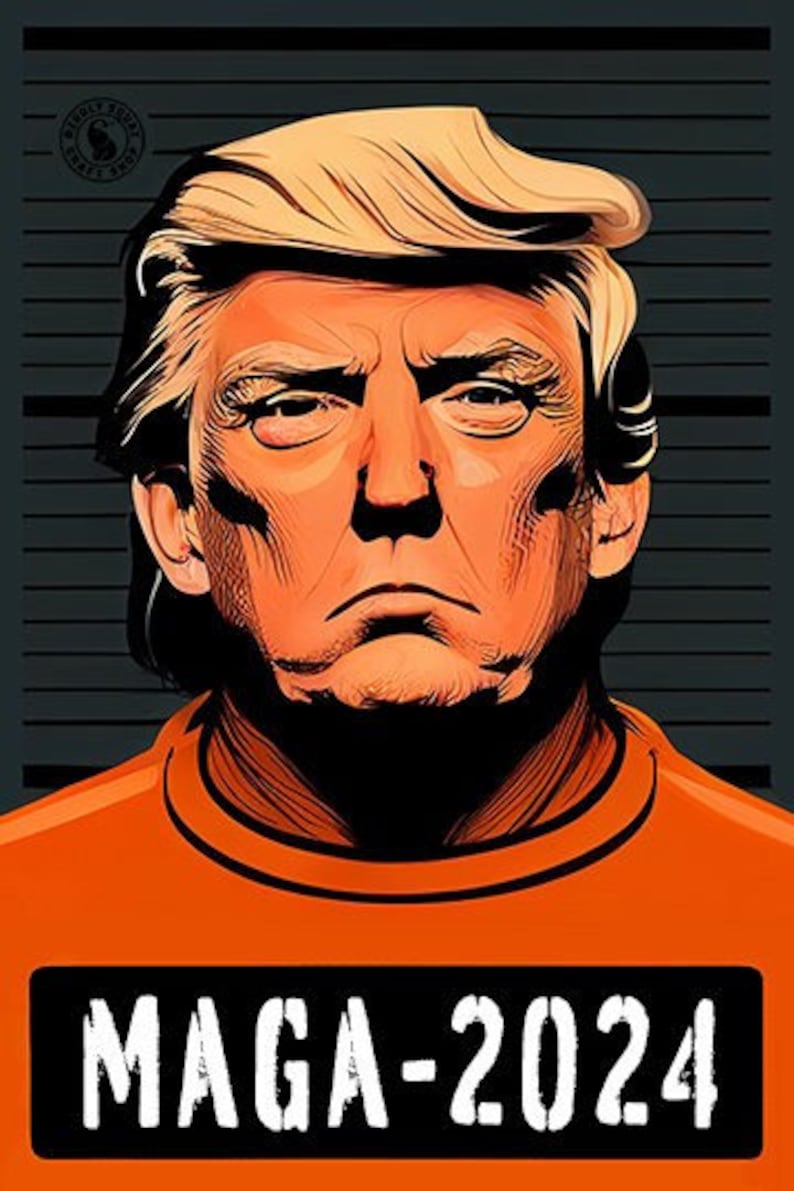 Donald Trump Mugshot — Digital Art — Instant Download - Etsy