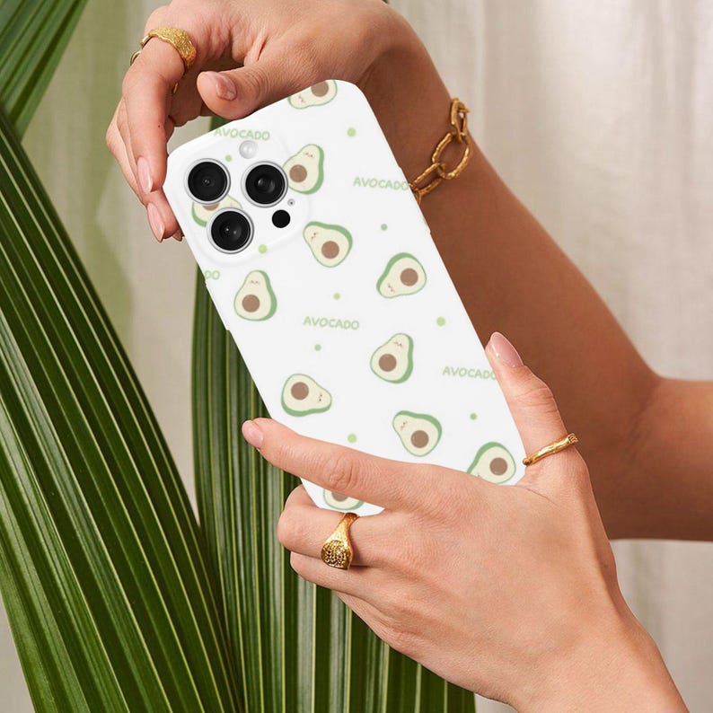 Cute Avocado Design,trendy Avocado Print,avocado Pattern Phone Case ...