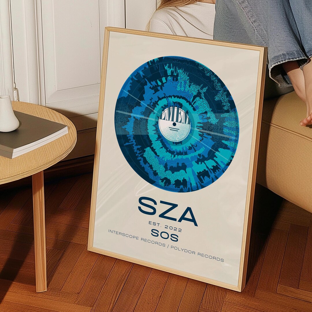 Retro SZA Record Album Music Digital Print - Etsy