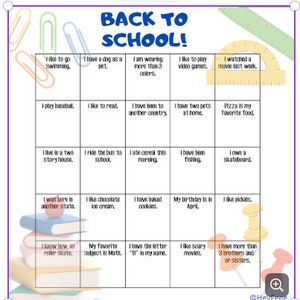 Back to School Activities - Etsy