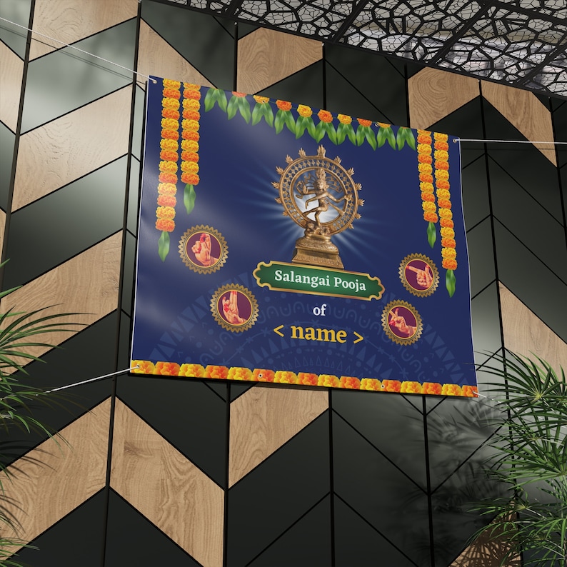 Bharatanatyam Salangai Pooja Matte Banner - Etsy