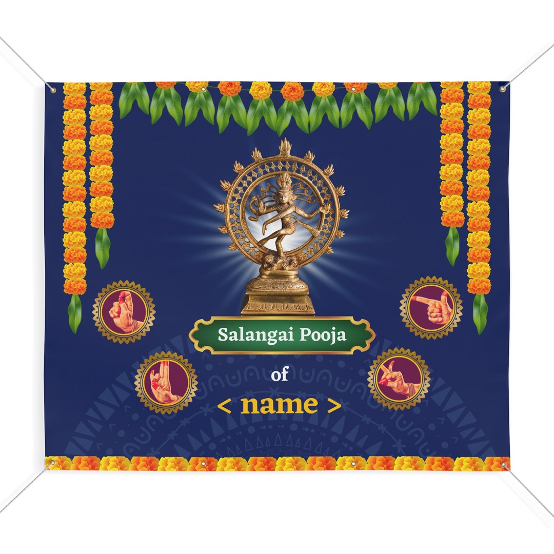 Bharatanatyam Salangai Pooja Matte Banner - Etsy Canada