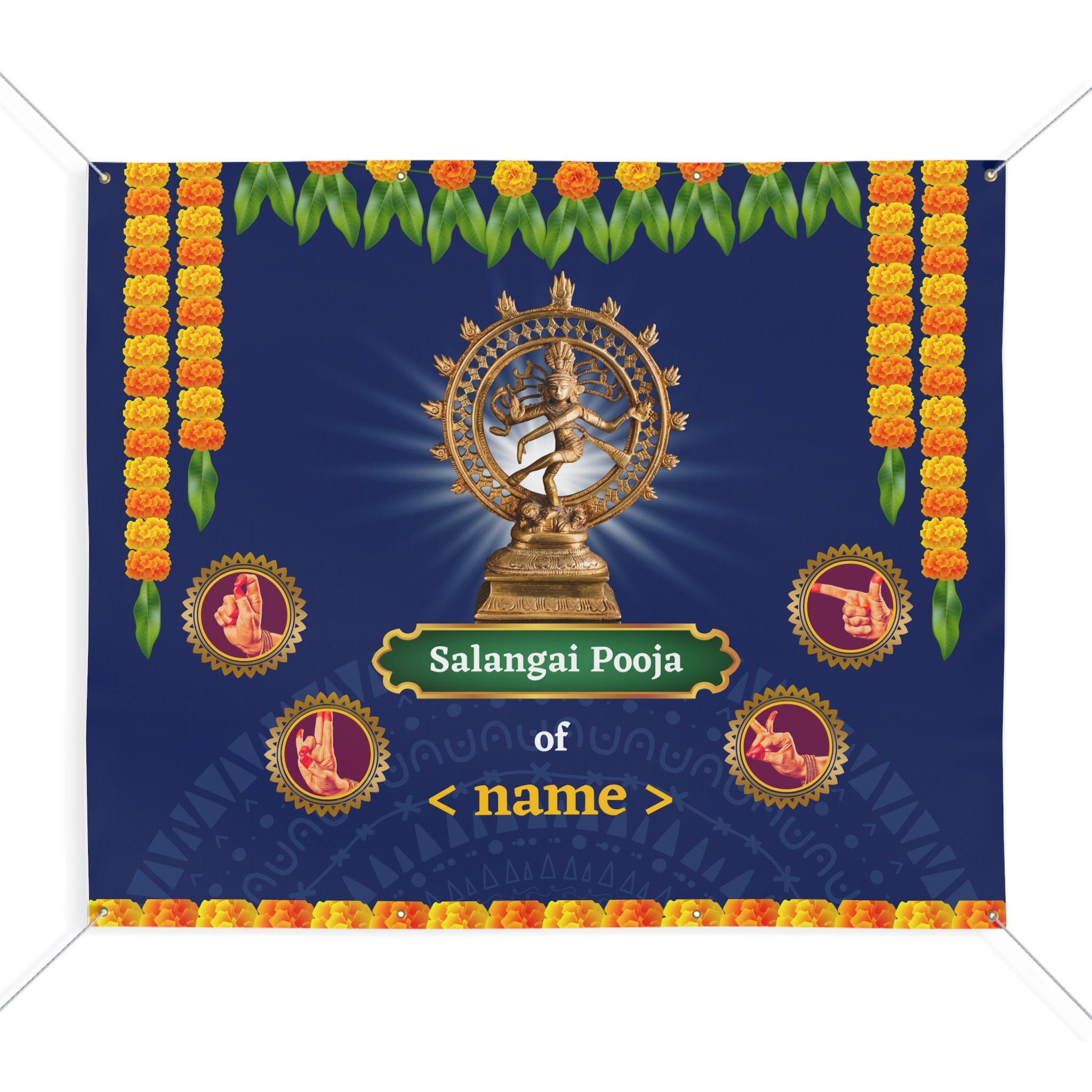 Bharatanatyam Salangai Pooja Matte Banner - Etsy