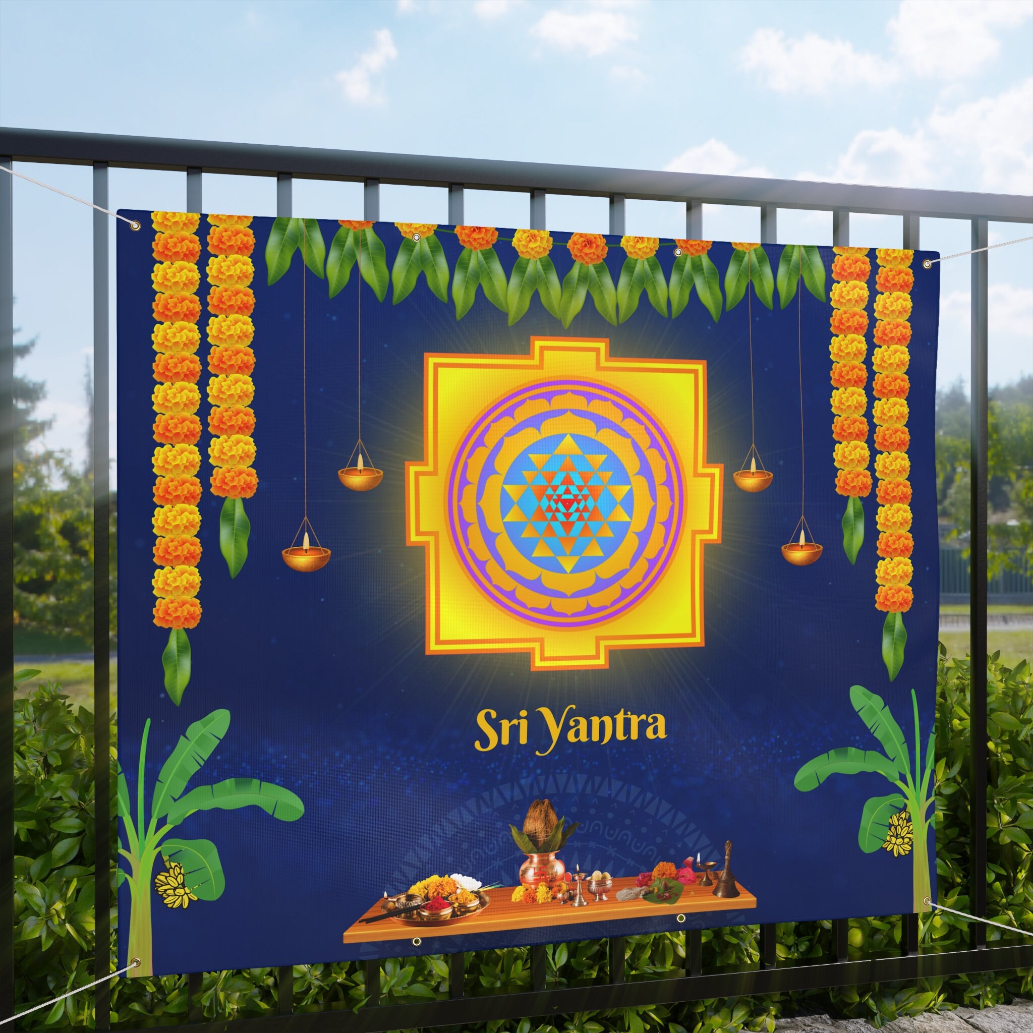 Sri Yantra Vinyl Matte Banner 6x5 Feet - Etsy