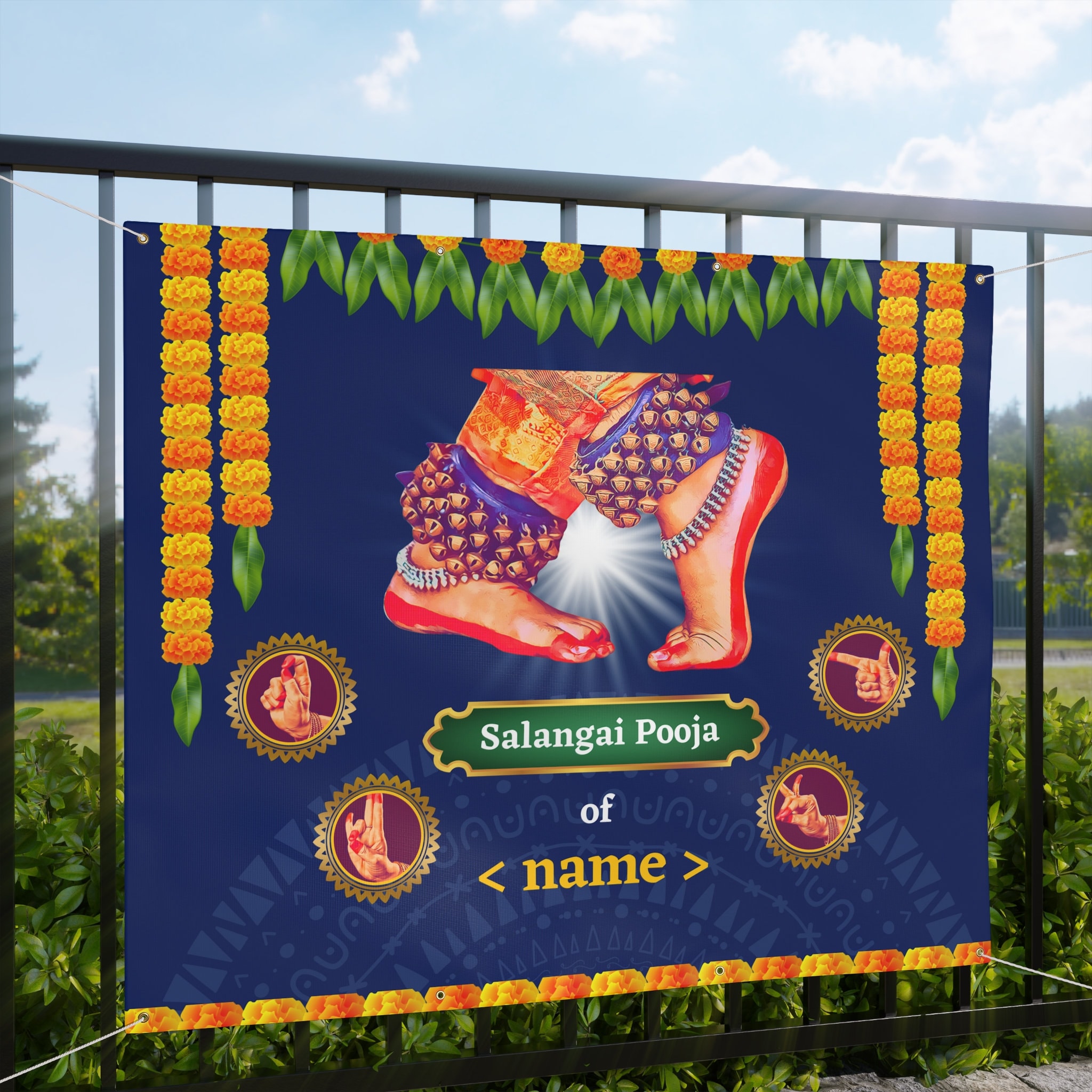 Bharatanatyam Salangai Pooja Matte Banner - Etsy