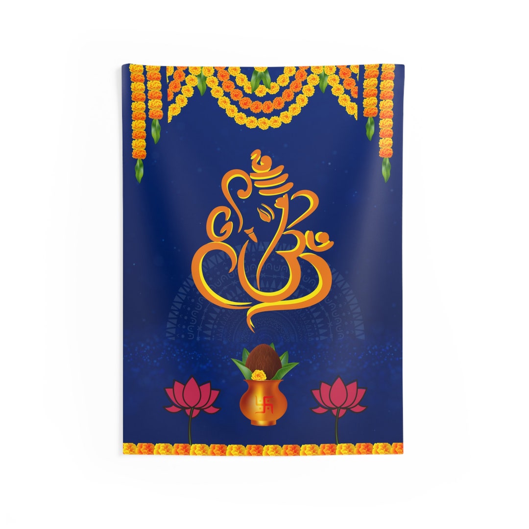 Ganesha Backdrop 26x36 Inches Indoor Wall Tapestries - Etsy