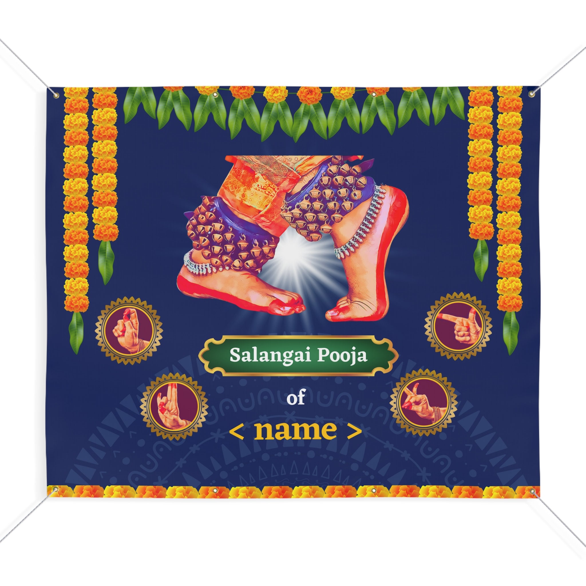 Bharatanatyam Salangai Pooja Matte Banner - Etsy