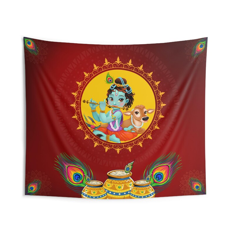 Krishna Themed Backdrop - Etsy
