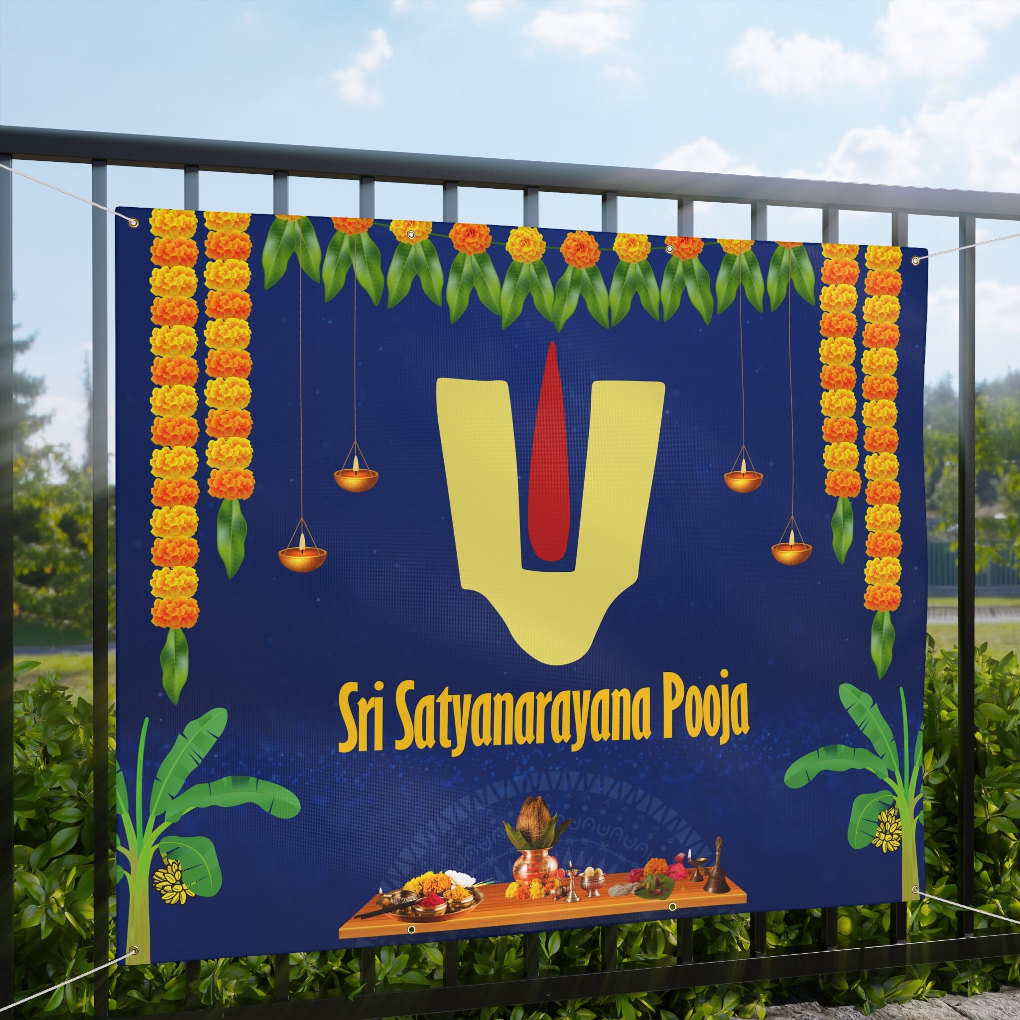 Sri Satyanarayana Pooja Matte Banner Vinyl - Etsy