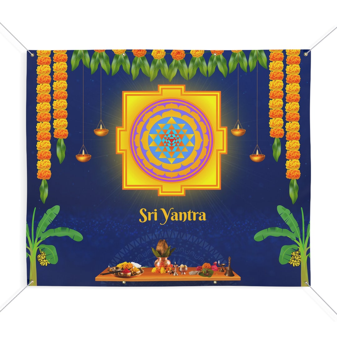 Sri Yantra Vinyl Matte Banner 6x5 Feet - Etsy