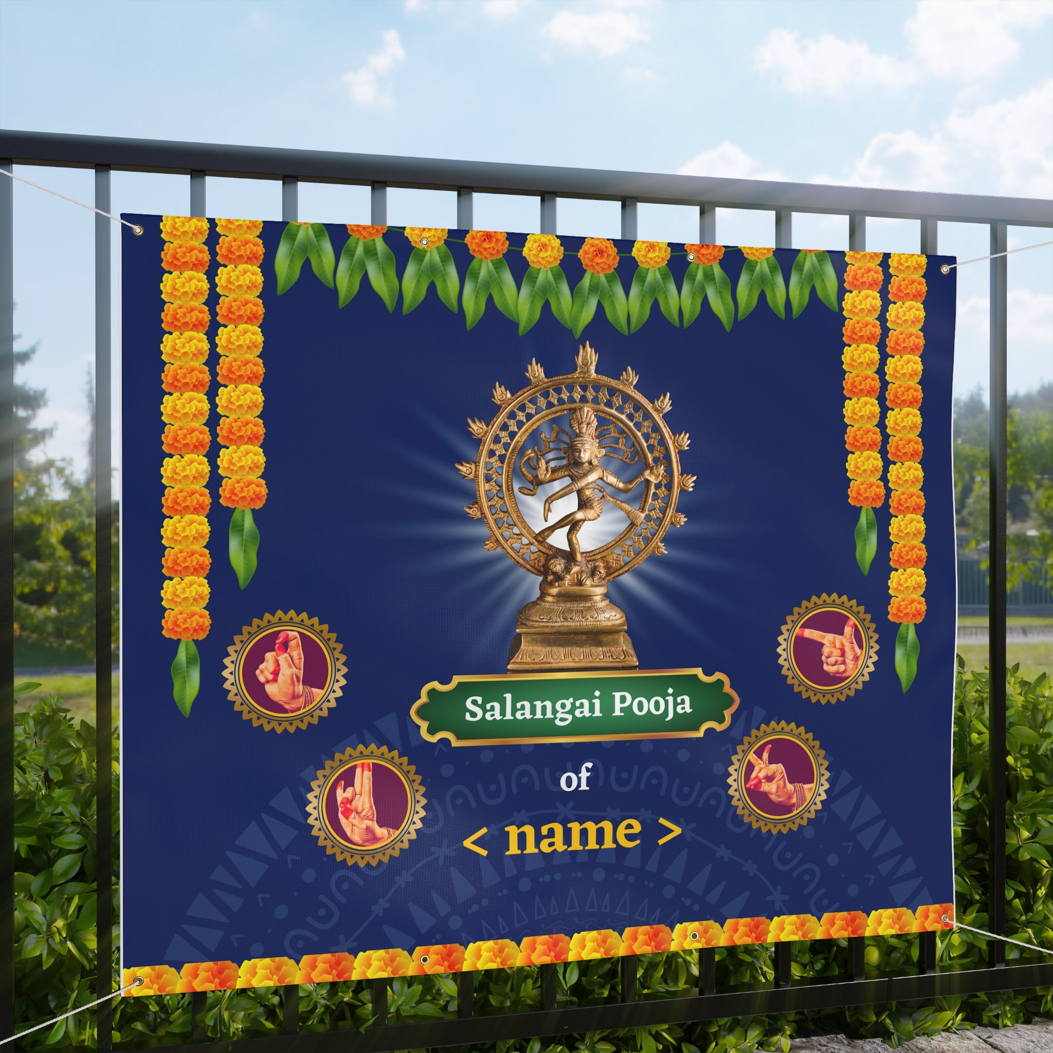 Bharatanatyam Salangai Pooja Matte Banner - Etsy