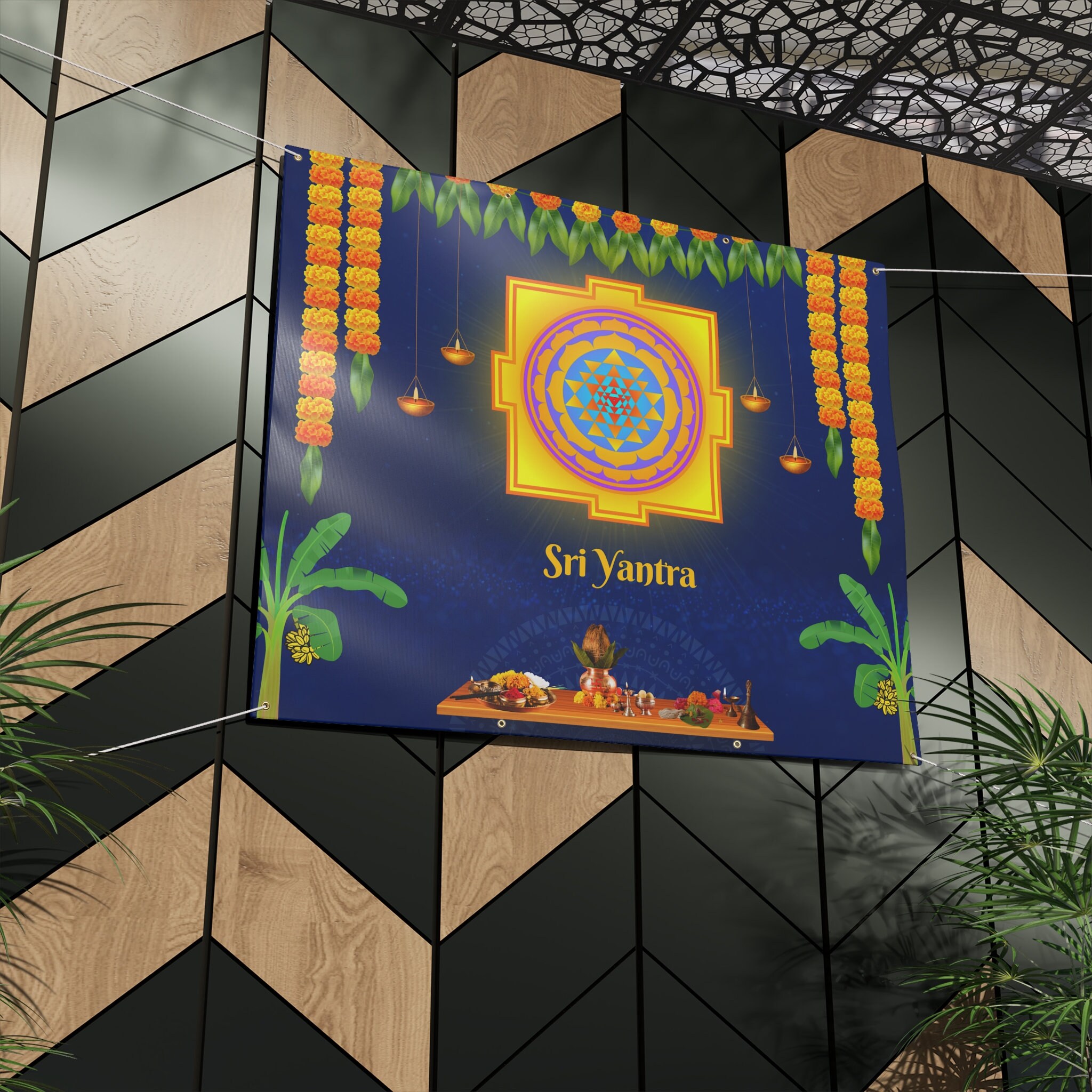 Sri Yantra Vinyl Matte Banner 6x5 Feet - Etsy