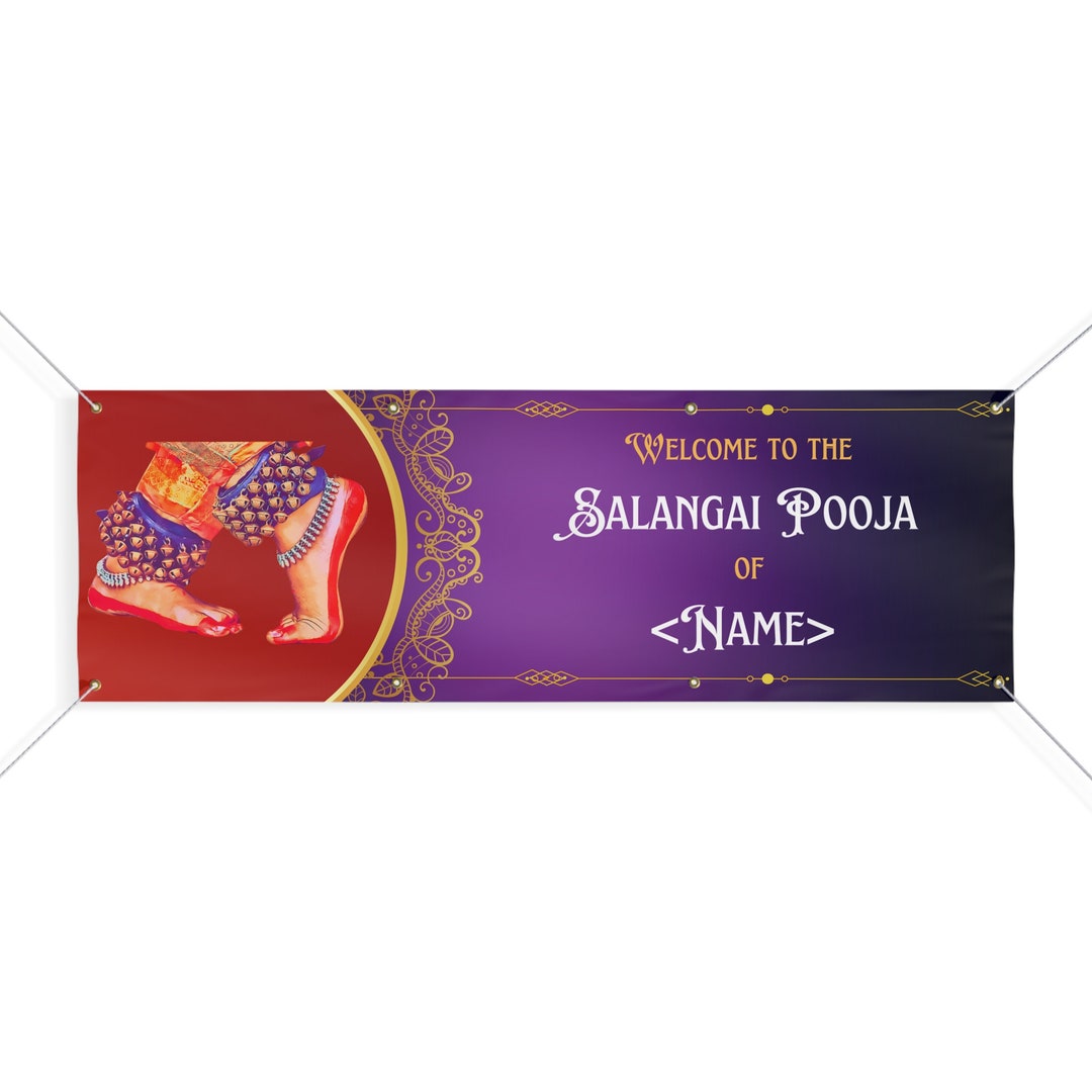 Welcome to the Salangai Pooja - Matte Banner - Etsy