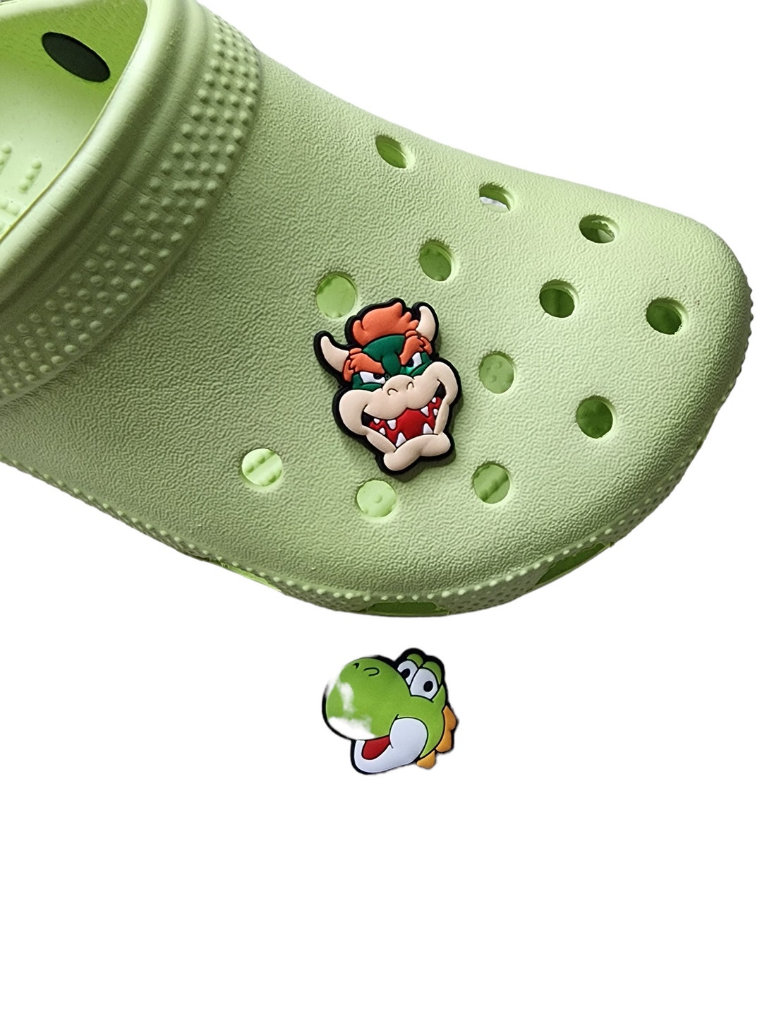 Animated Characters Charms for Crocs Yoshi Bowser - Etsy