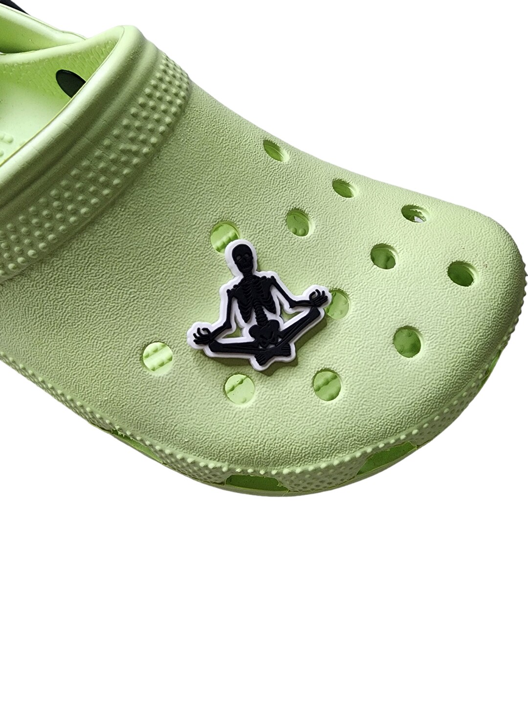 Meditation Skeleton Charm for Crocs - Etsy