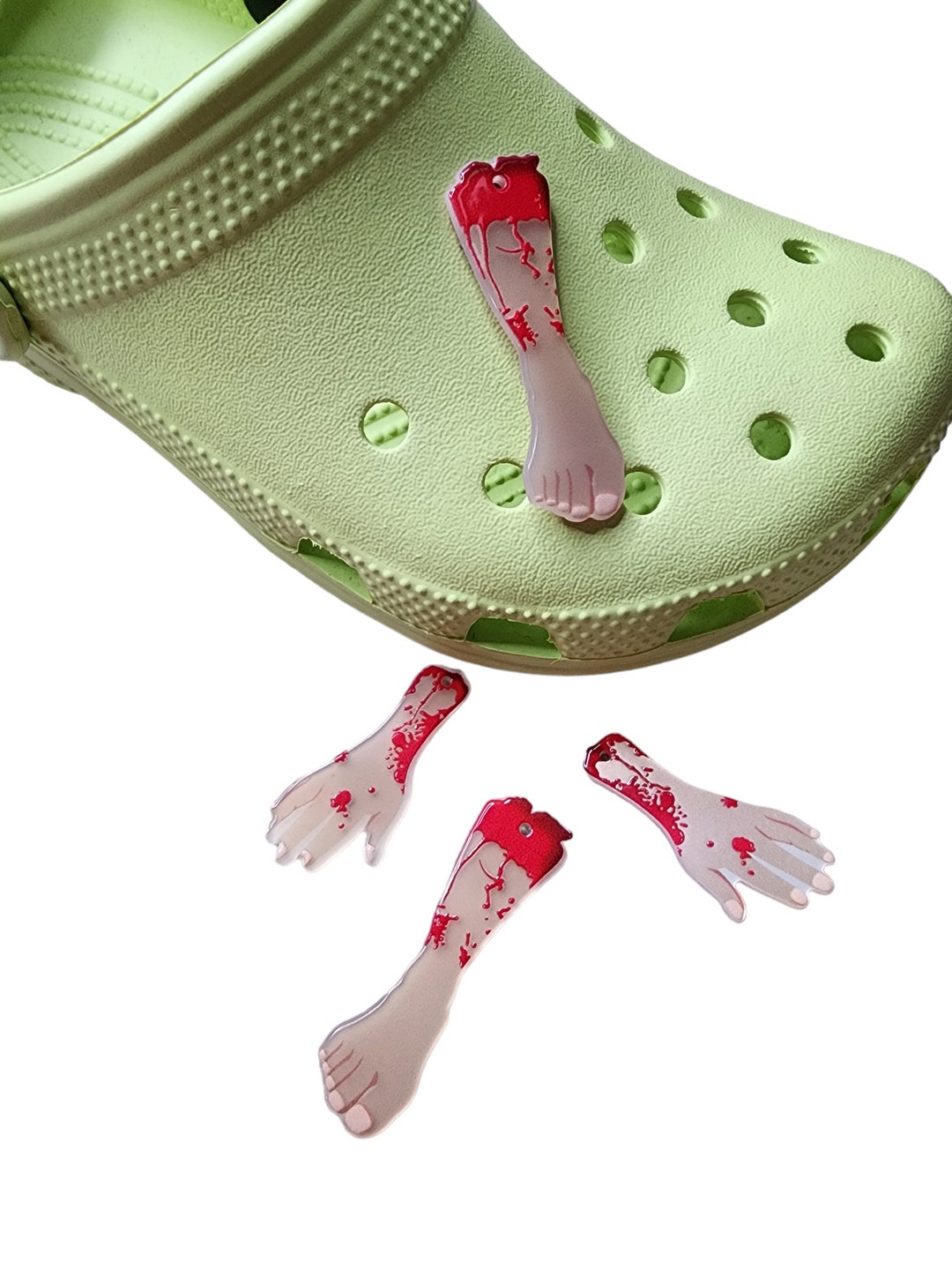 Horror Themed Charms | Foot and Hand | Bloody Limbs | Unisex Halloween ...