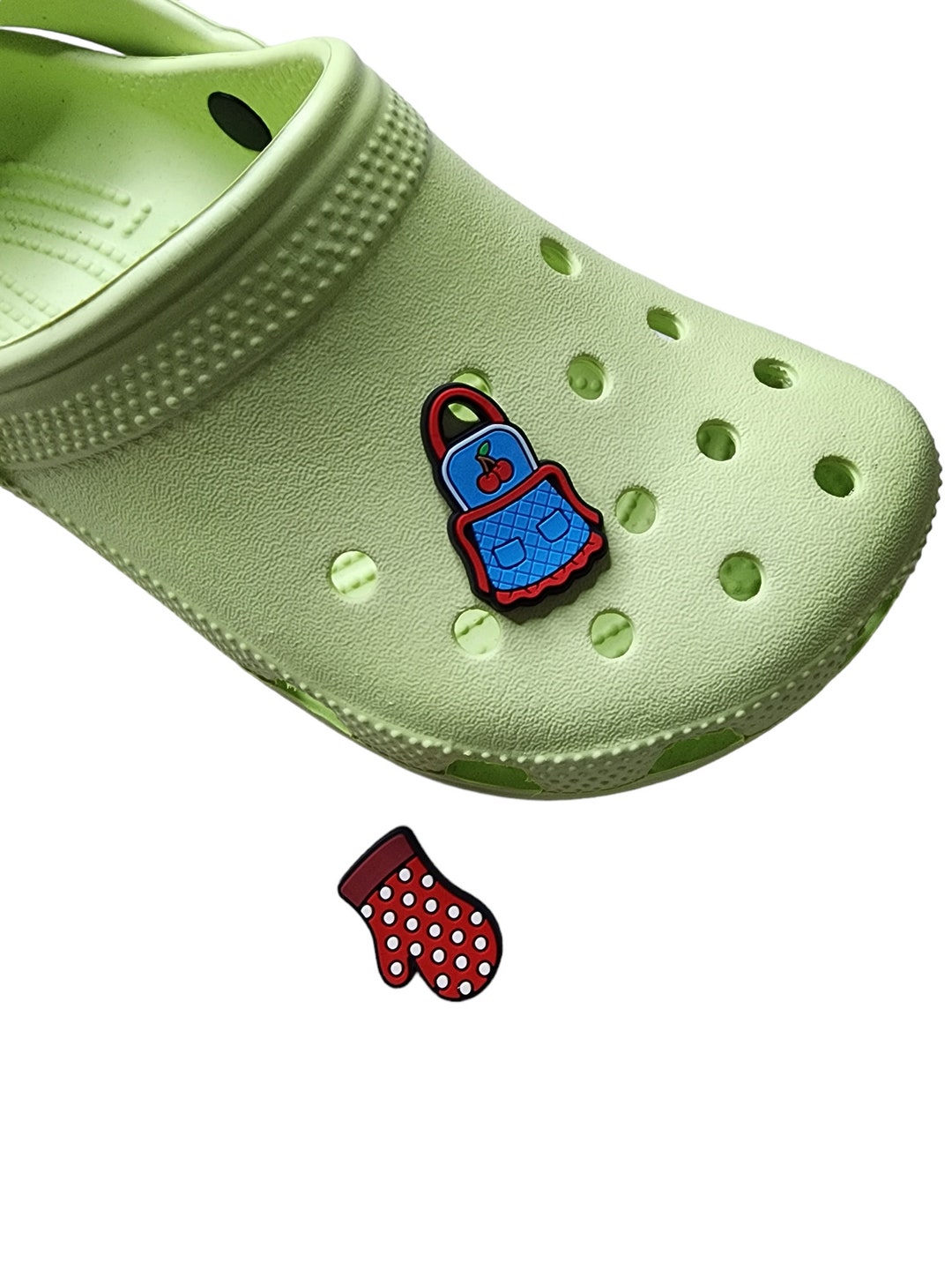 Crocs Charms Baking Set Theme Fun Unisex Gift Ideas Apron and Mitten - Etsy