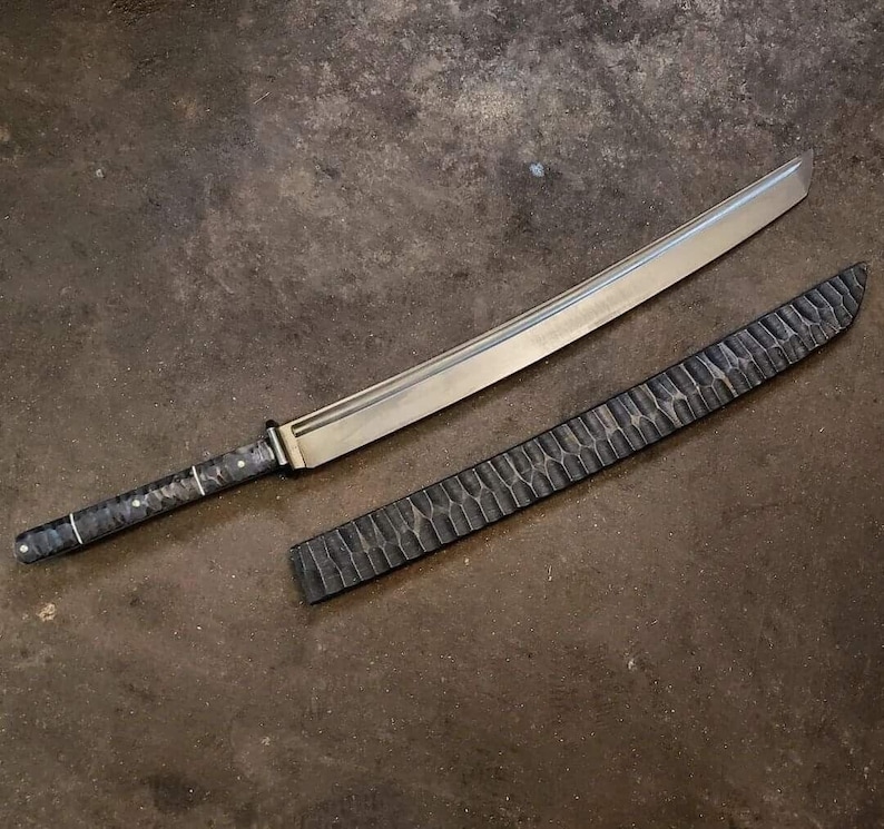 Awesome Handmade 30 Inches Carbon Steel Hunting Katana Sword With ...