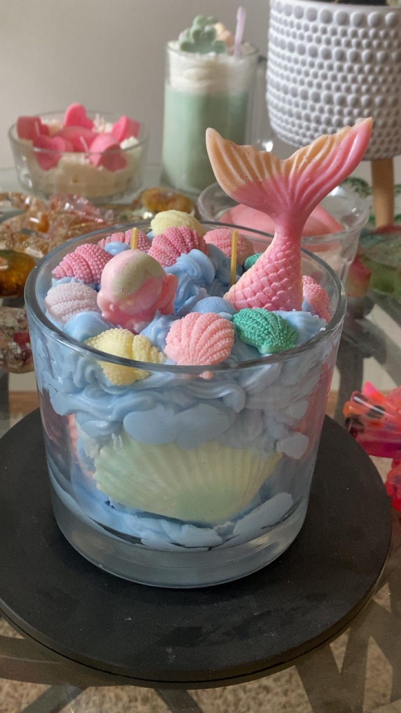 Whipped Candle, Mermaids, Seashells - Etsy
