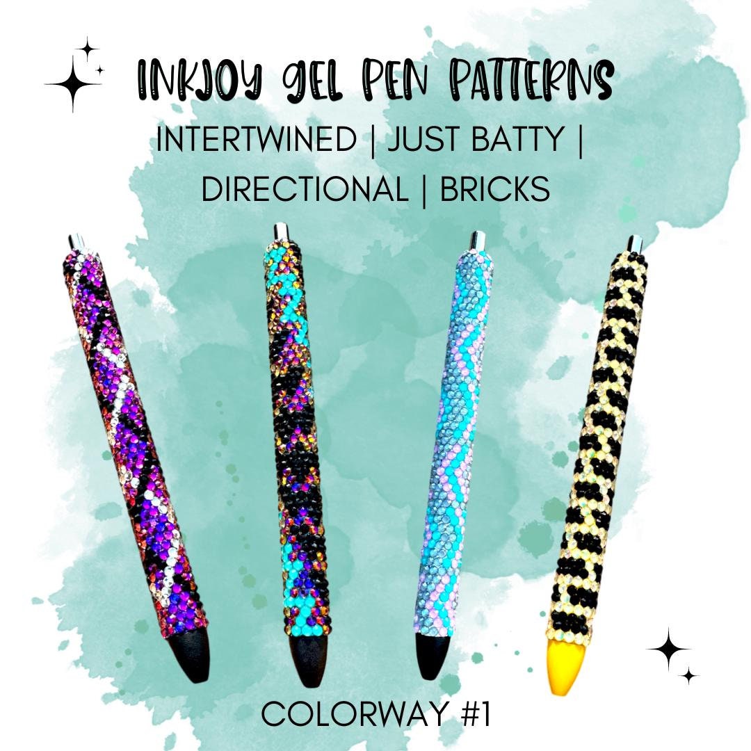 Inkjoy Gel Pen Rhinestone Pen Templates | Intertwined Just Batty ...