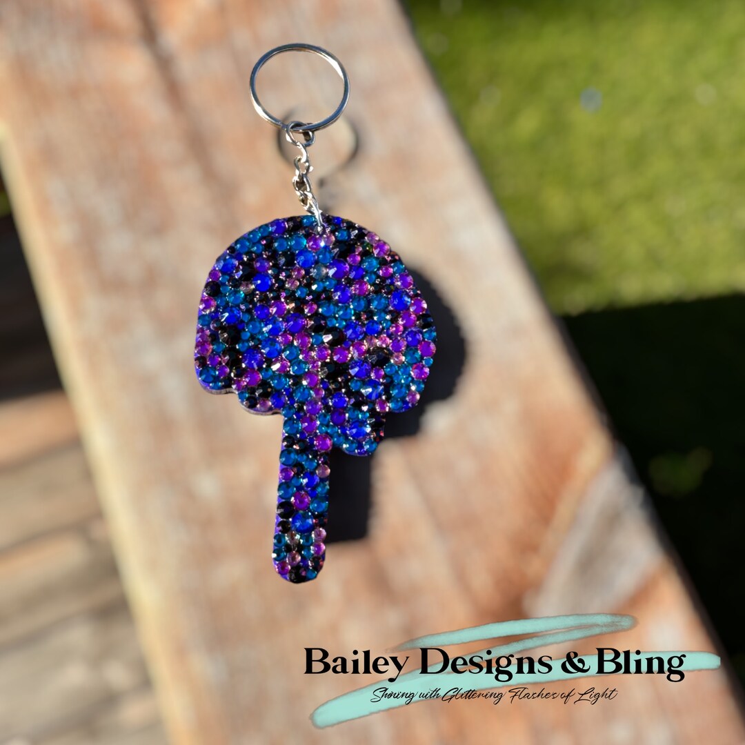Rhinestone Middle Finger Keychain High Quality Glass Rhinestones Cheeky ...
