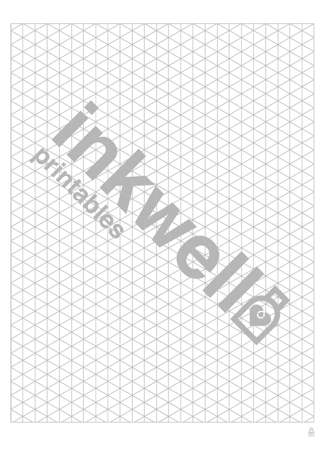 A4 Printable Isometric Paper - Etsy