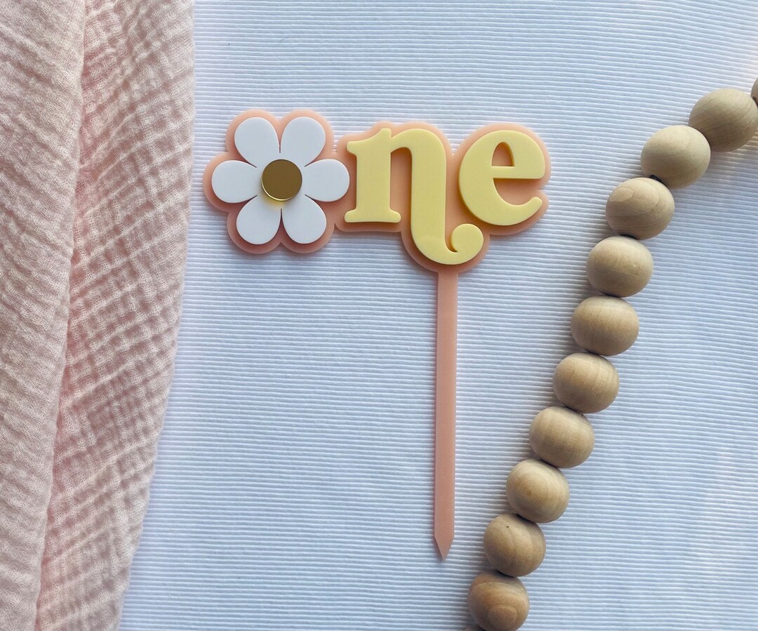 Cake Topper - Daisy - Number Cake Topper - Etsy