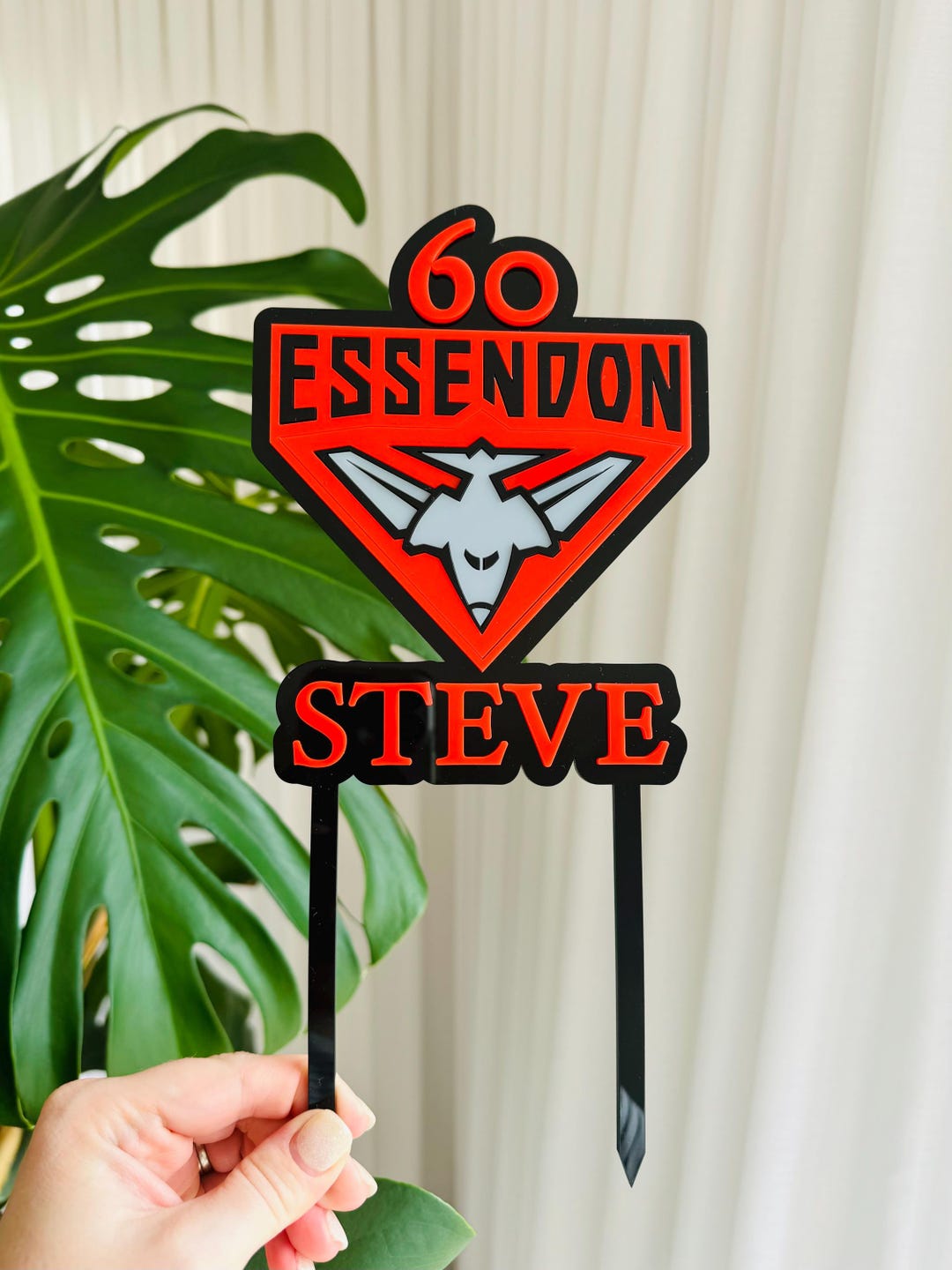 AFL Cake Topper Football Personalised - Etsy