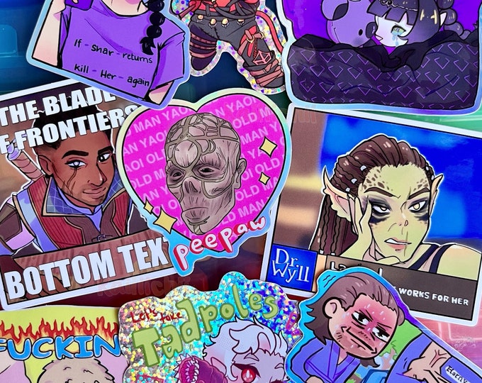 BG3 Inspired Meme Stickers - Etsy